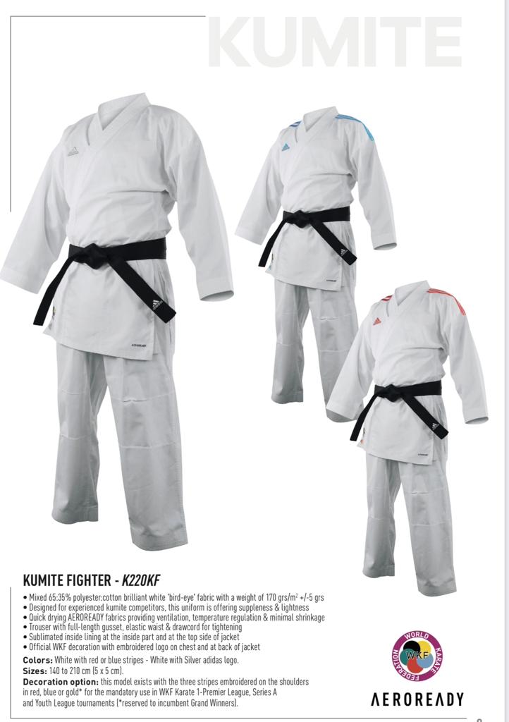 Karategui KUMITE FIGHTER K220KF Liso – Combat Sports