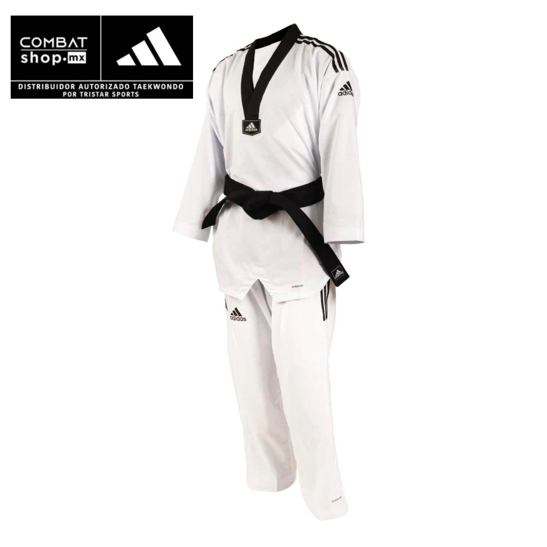 Adidas Dobok Adi-Fighter Elite 3/// (Blanco/Negro) Logo Nuevo – Combat ...